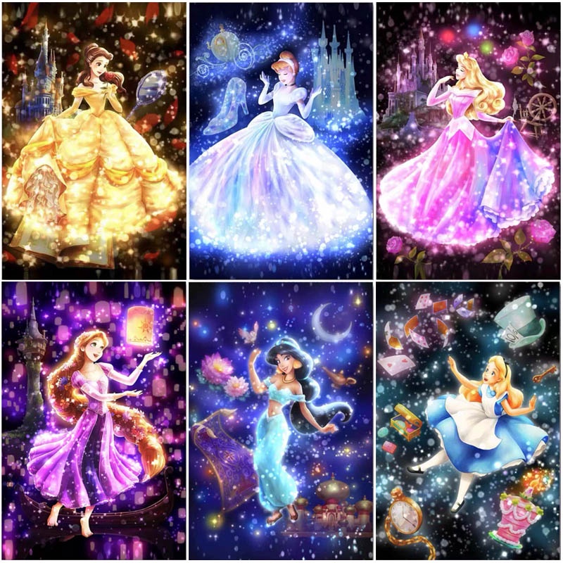 DOBUR | Diamond Painting Disney Princess 5d Diamond DIY Diamond ...