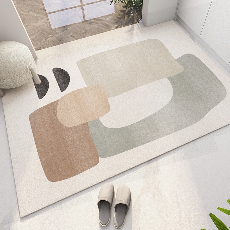 [BH] Japan Plain Thin Pvc Floor Mat Non Slip Entrance Door Mat Dust ...