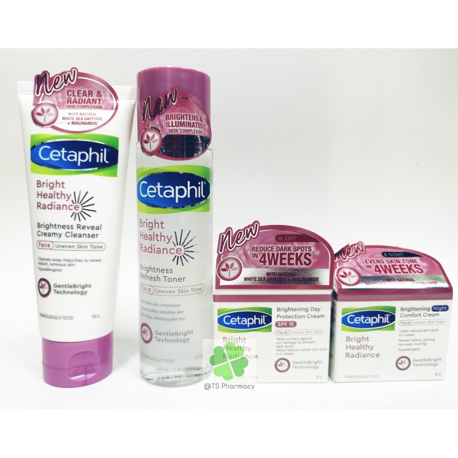 Cetaphil Bright Healthy Radiance Brightness Reveal Creamy Cleanser 100g ...