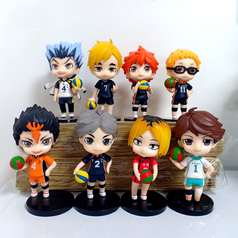 Haikyuu Anime Figures Volleyball Boy 14 Models About 10 cm Hinata ...