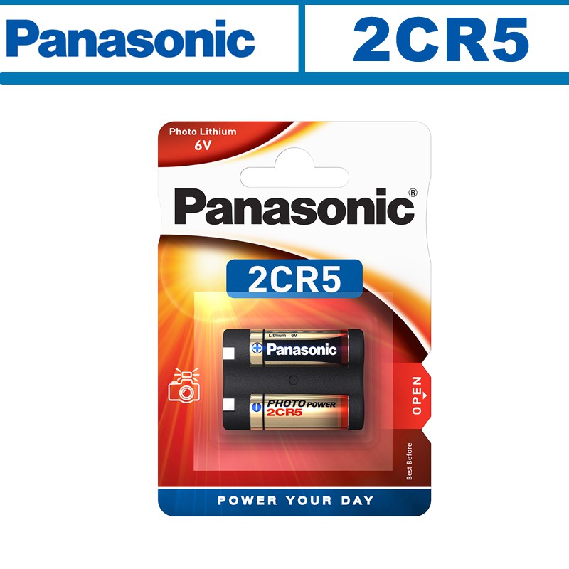 Panasonic 2CR5 Lithium 6V Photo Power Battery | Shopee Singapore