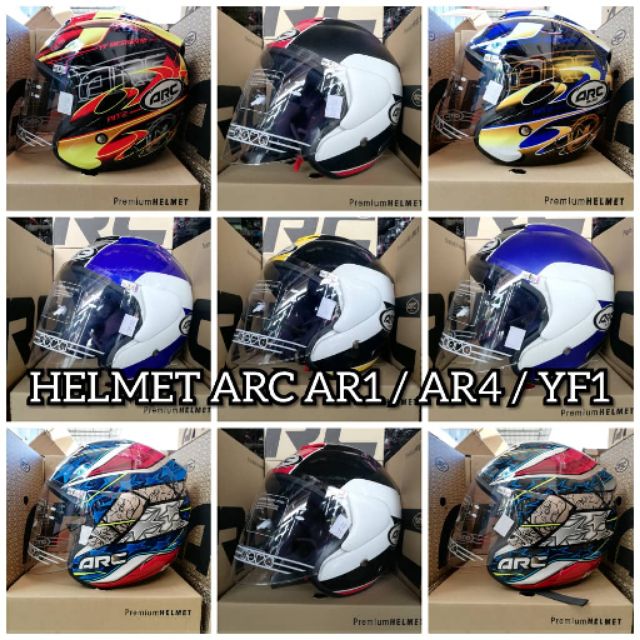 HELMET ARC AR1 / HELMET ARC AR4 / HELMET ARC YF1 | Shopee Singapore
