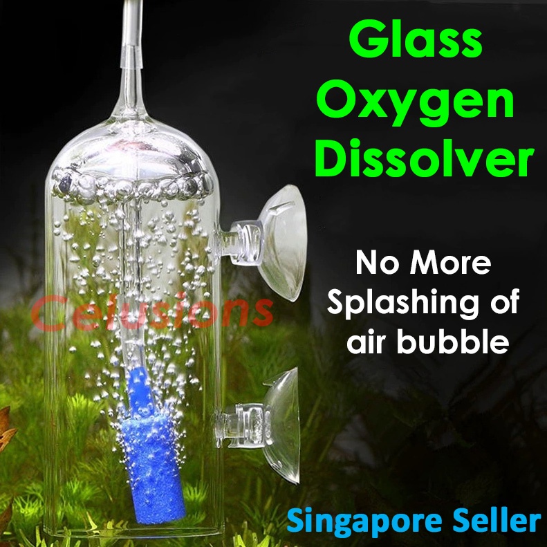 🐠Aquarium Air Oxygen Dissolver Diffuser🐠Air Stone Bubbler Dissolved ...