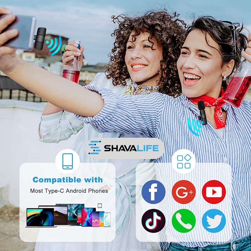 【SG🇸🇬 Ready Stock】Wireless Microphone for All Phones Wireless Lavalier ...