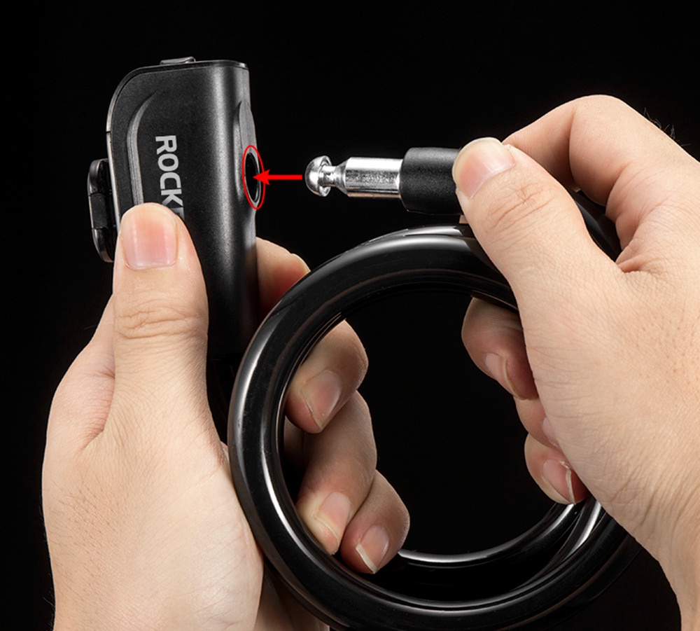 【3-day Delivery】ROCKBROS Bike Lock Portable Anti-theft Ring Lock MTB ...