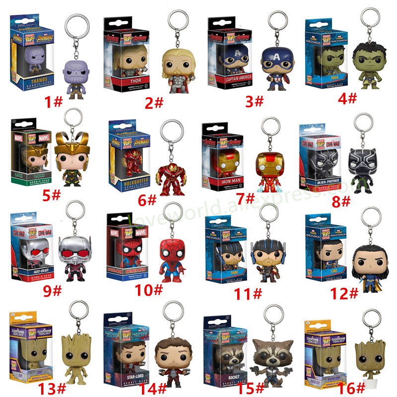 FUNKO POP Marvel Pocket Pop The Avengers Keychain | Shopee Singapore
