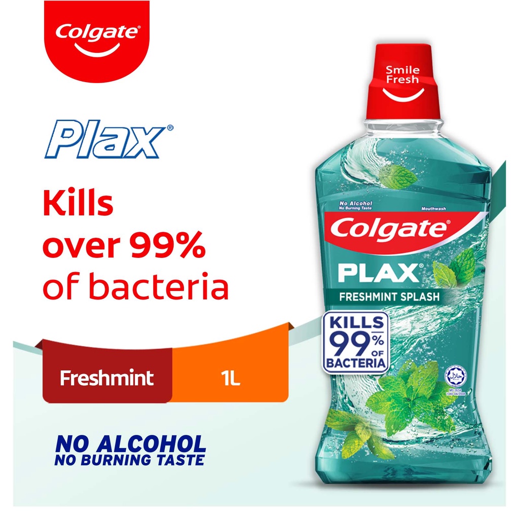 Colgate Plax Freshmint Mouthwash (1L) | Shopee Singapore