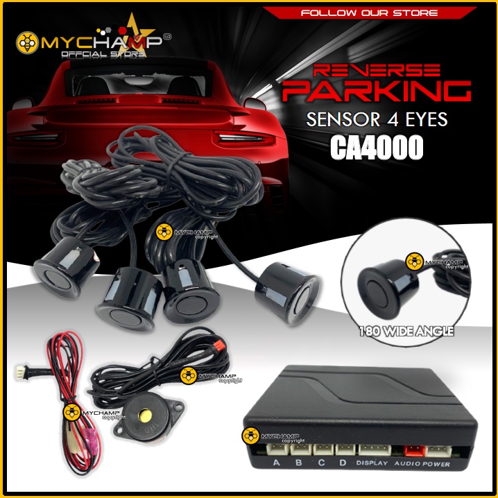 CAR PARKING REVERSE SENSOR 4 EYES (CA4000) | Shopee Singapore