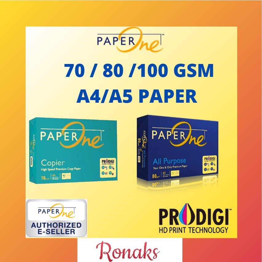 A5 / A4 70gsm 80gsm 70 gsm 80 gsm Paperone Copy Paper Ream | Shopee Singapore