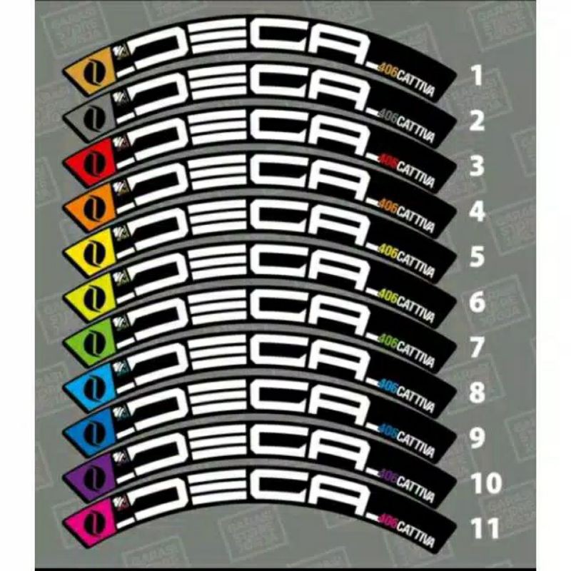 Seli Deca Rims Sticker Decal 25mm wide | Shopee Singapore