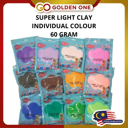 YOUQI EXTRA SOFT AIR CLAY/ Non-Toxic Children Light Air Dry Clay/ Super ...