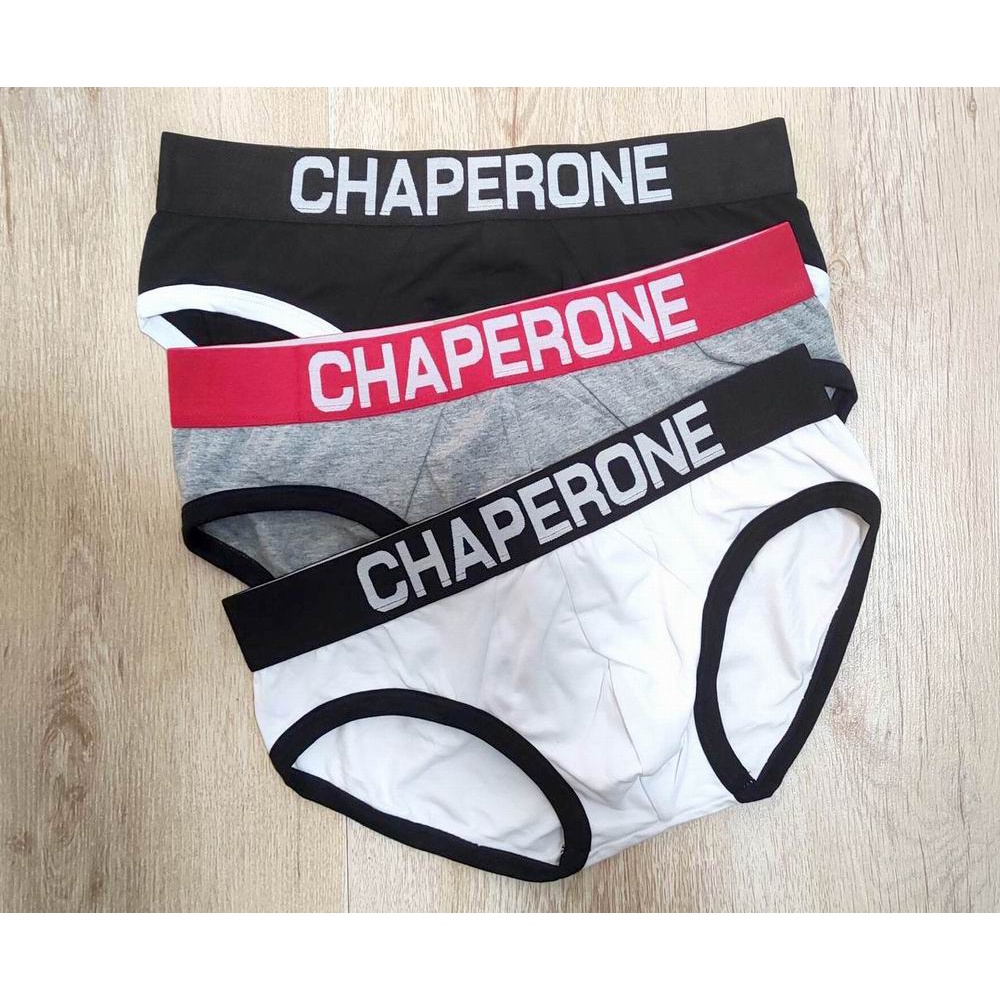Chaperone Men Cotton Briefs Plain Design Underwear (Single pack ...