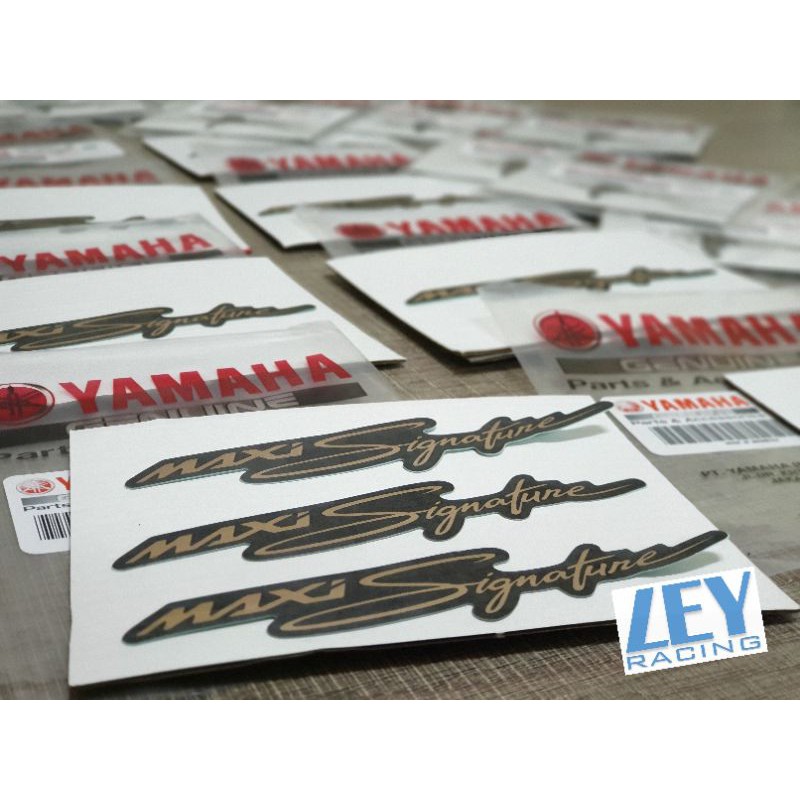 🇲🇾 Emblem Logo Sticker Yamaha "Maxi Signature" NVX Nmax Xmax New V2 💯 ...