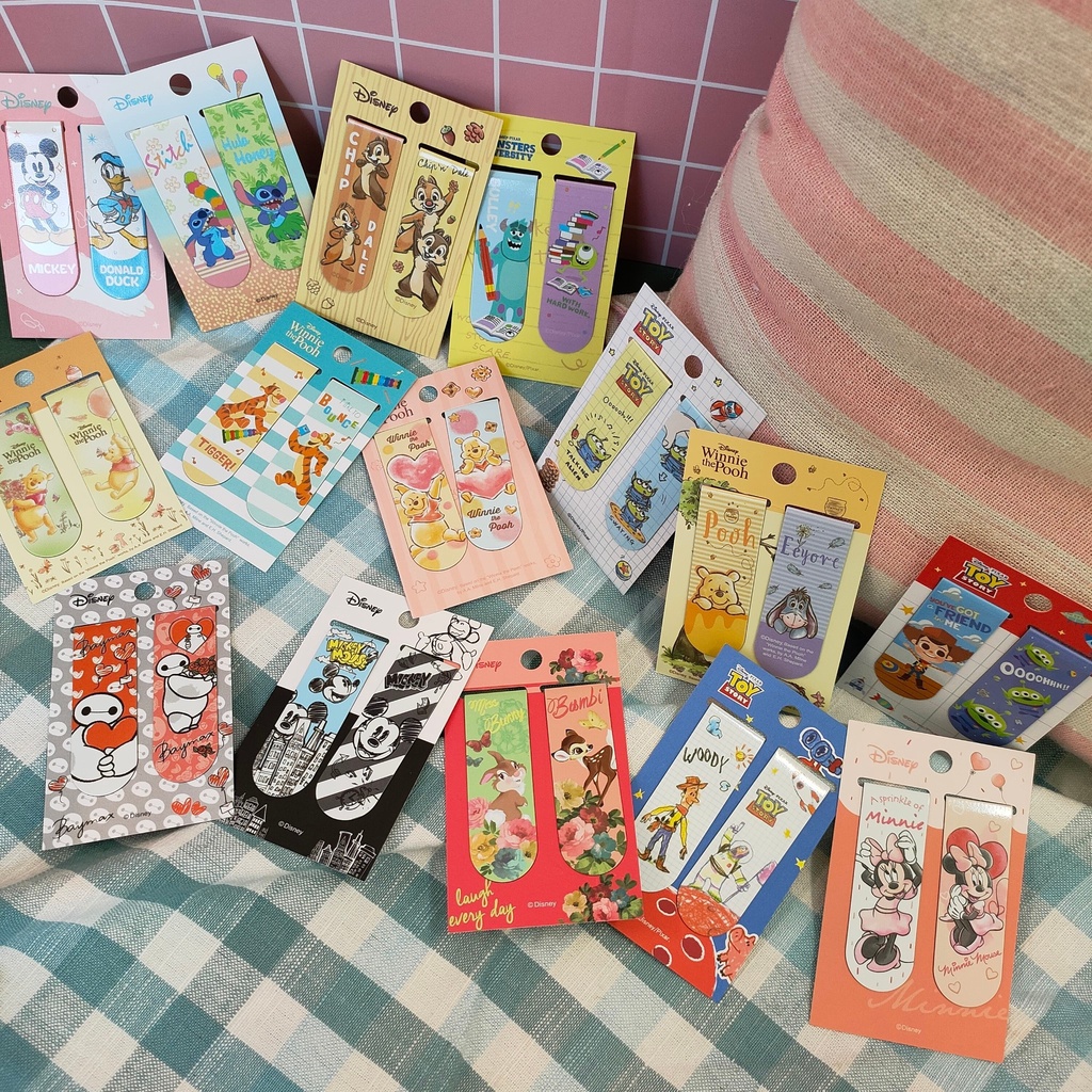 Disney Two-Piece Magnetic Bookmark Magnet Book Clip Stationery Toy ...