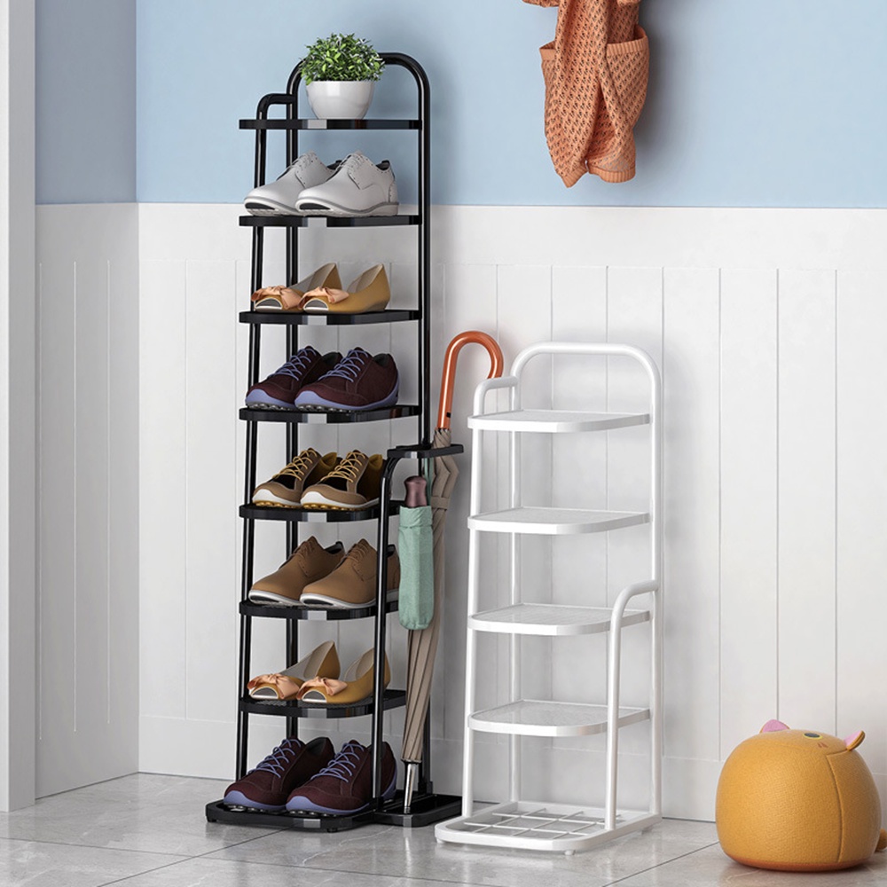 5 Layer Minimalist Enhanced Edition Iron Shoe Rack Storage Upgraded ...