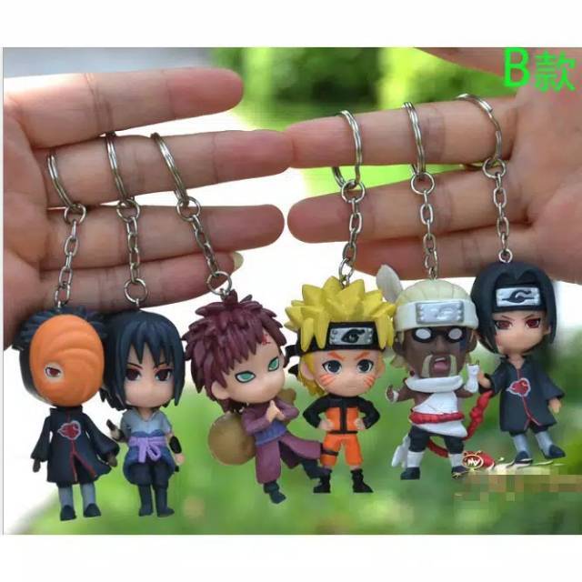 GANTUNGAN Naruto Obito Gaara Killerbee Itachi Sasuke Keychain | Shopee ...