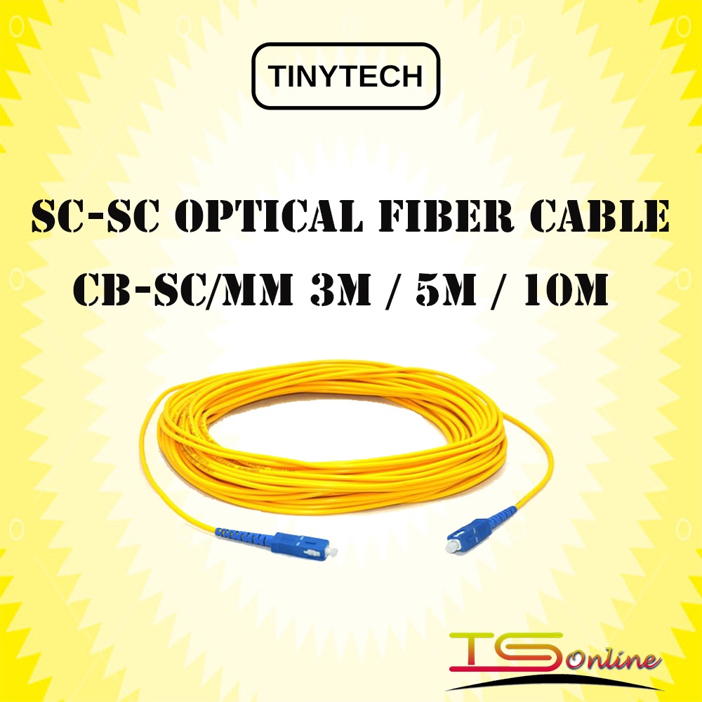Tinytech CB-SC/MM SC to SC Optical Fiber Cable (3M/5M/10M) | Shopee ...