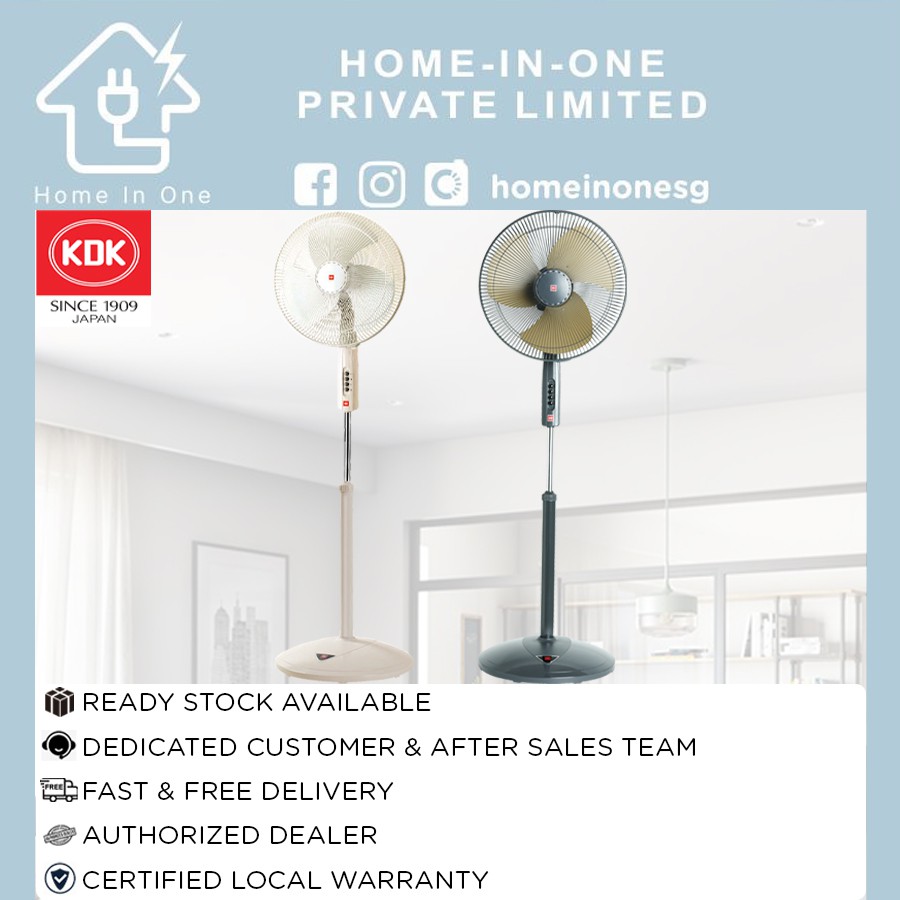[FREE DELIVERY] KDK P40US 16" METAL BLADE STAND FAN | Shopee Singapore