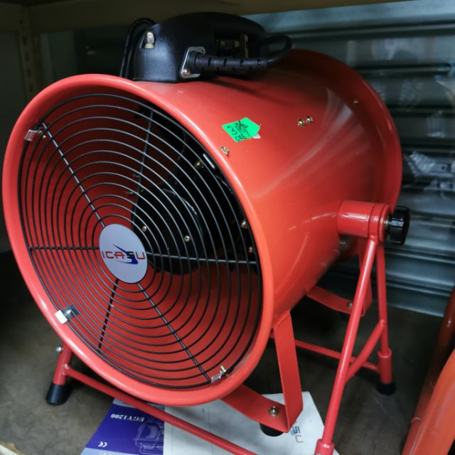 ICASU 12” PORTABLE VENTILATOR FAN BLOWER FAN + 5 METER FLEXIBLE HOSE ...