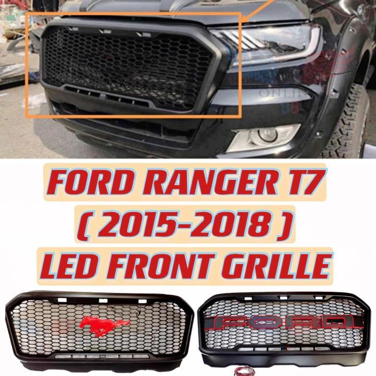 Ford Ranger T7 2015-2018 ABS Front Grille With LED Light ( BIG ...
