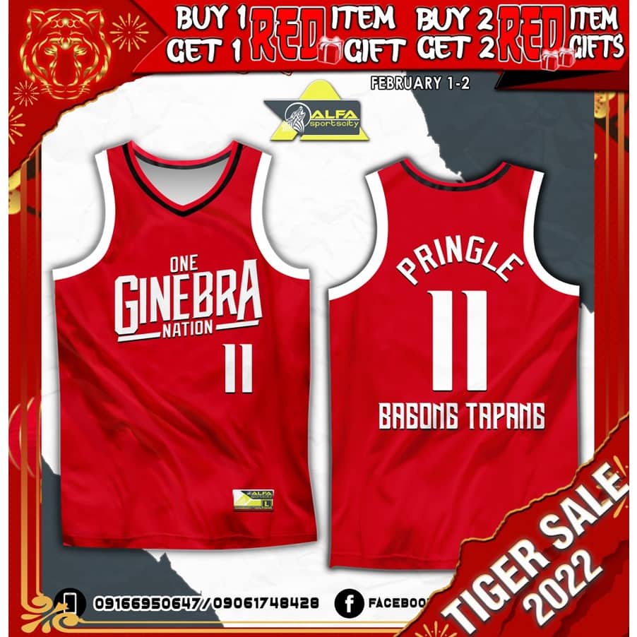 PBA Daniel PRINGLE 11 Ginebra- Full High Sublimation Basketball Jersey ...