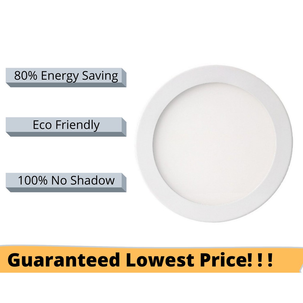 False Ceiling LED Panel Light Round White Light | Shopee Singapore