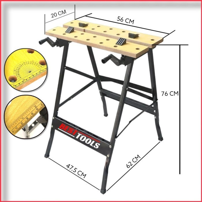 KAYU Krisbow Workbench carpenter's work desk craft work bench 100kg ...