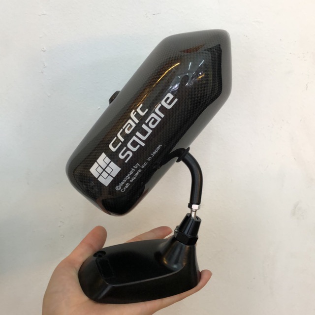 CRAFT SQUARE SIDE MIRROR CARBON FIBER HONDA JAZZ/GK/GD/CIVIC/FD ...