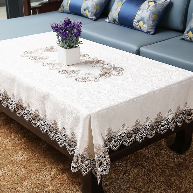 Coffee Table Tablecloth Fabric Rectangular Living Room Home Modern ...
