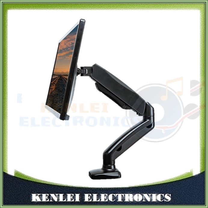 KENLEI Hydrolic Gas Spring Single Monitor Desktop Mount Full Swing ...