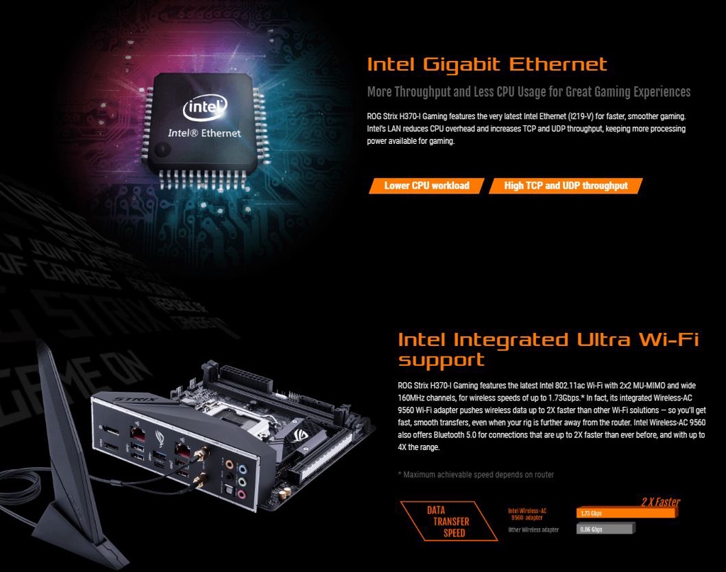 ASUS ROG STRIX H370-I GAMING Intel H370 mini-ITX gaming motherboard (3 ...