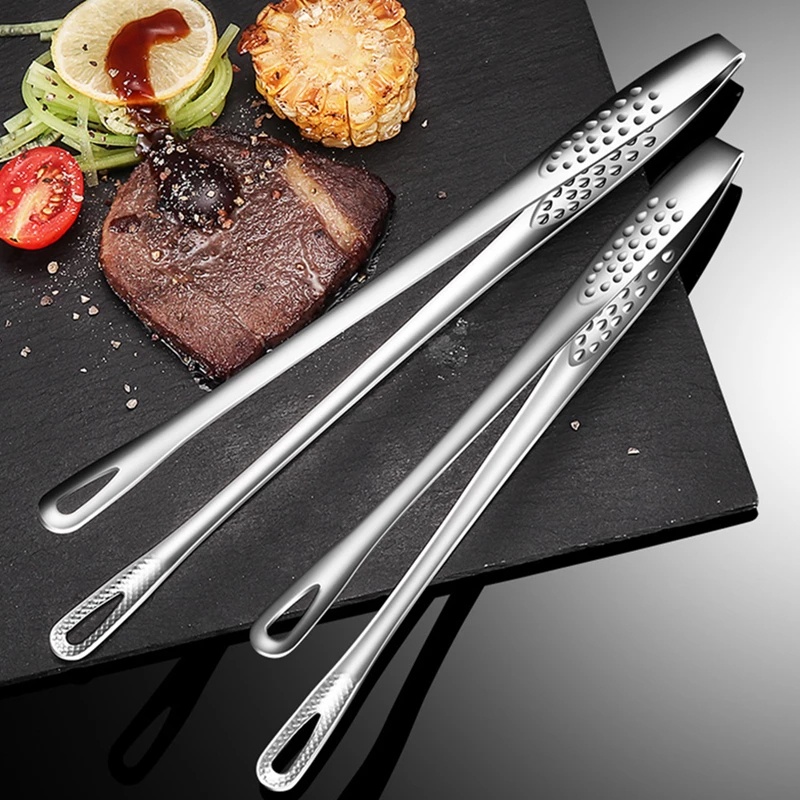 1Pcs Long Handle Anti-scald Stainless Steel Food Tongs / Portable Non ...