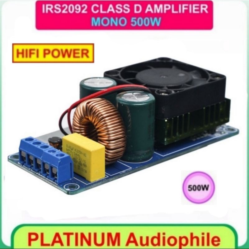 Irs2092 Amplifier Class D 500W Mono Hifi Amplifier IRS2092-500W ...