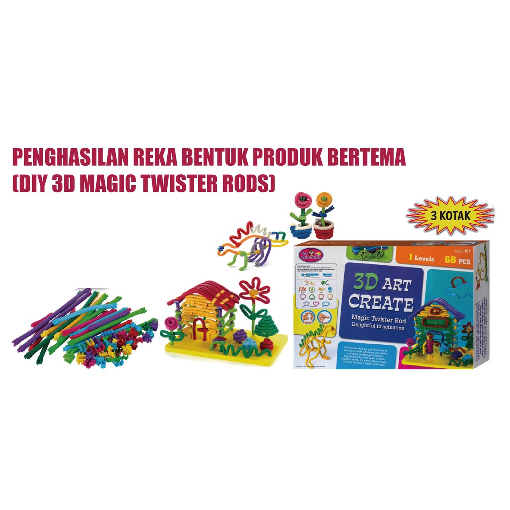 Production Of Themed Product Design (DIY Magic Twister Rods) | Shopee ...