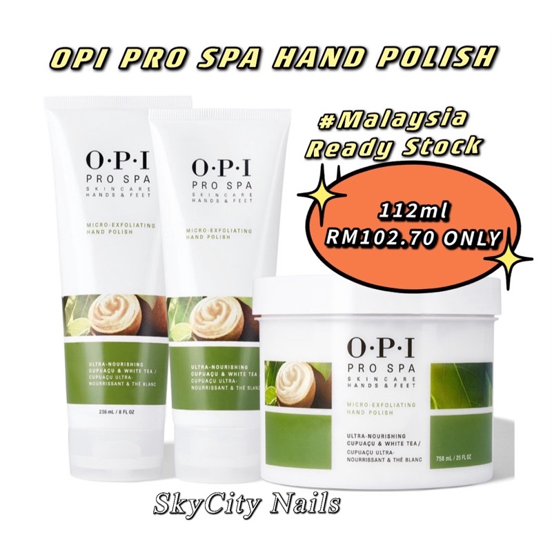 OPI Pro Spa Micro-Exfoliating Hand Polish 118ml Scrub tangan zarah ...