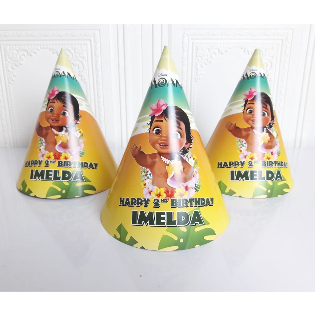 Cone Hat baby moana / moana Birthday Hat / moana Cone Hat / baby mona ...