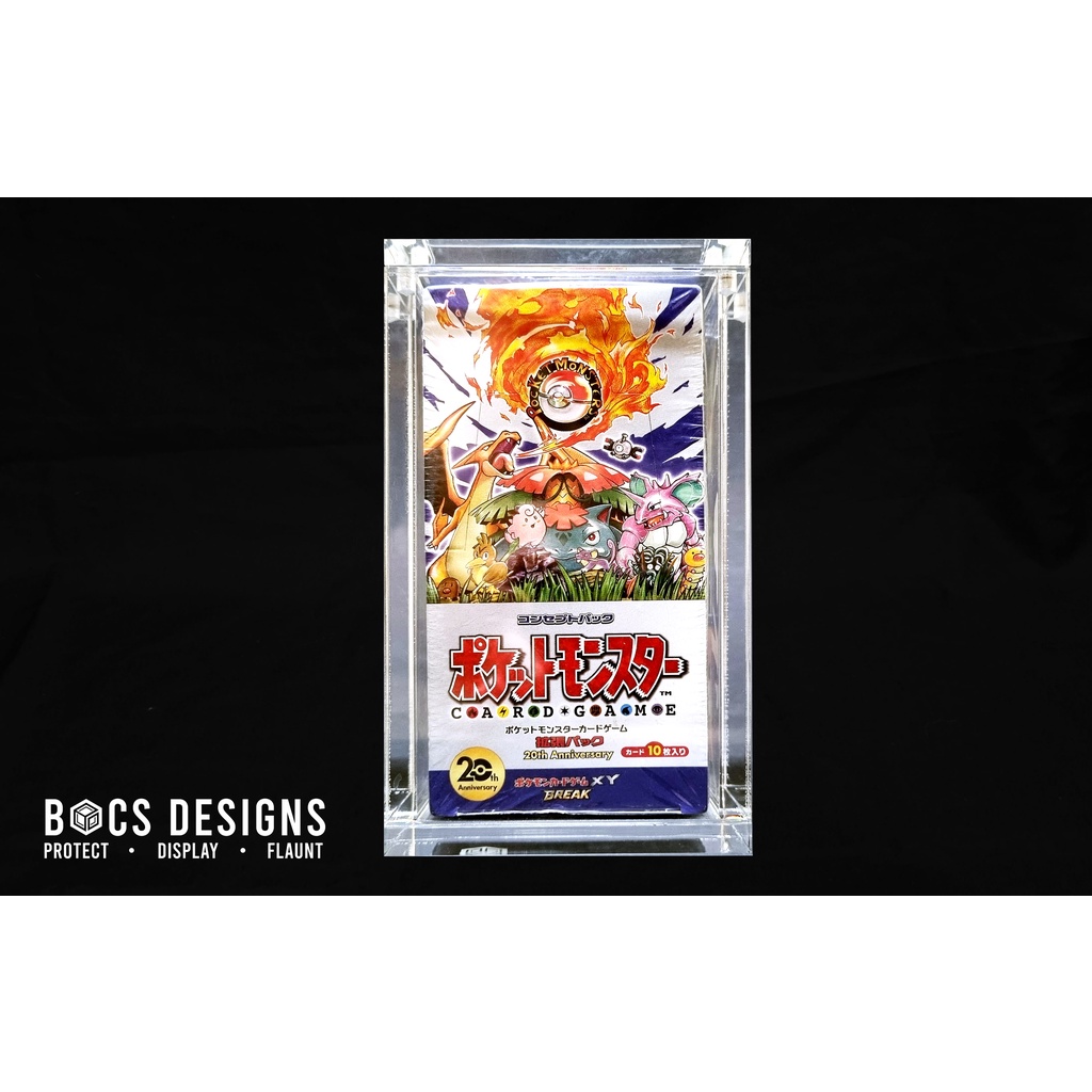 BOCS Pokemon Japanese CP6 Booster Box Non UV Acrylic Display Trading ...