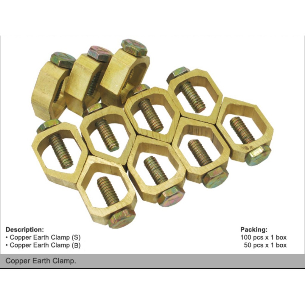 Copper Rod Clamp / Earthing Rod Clamp ONESPARK | Shopee Singapore
