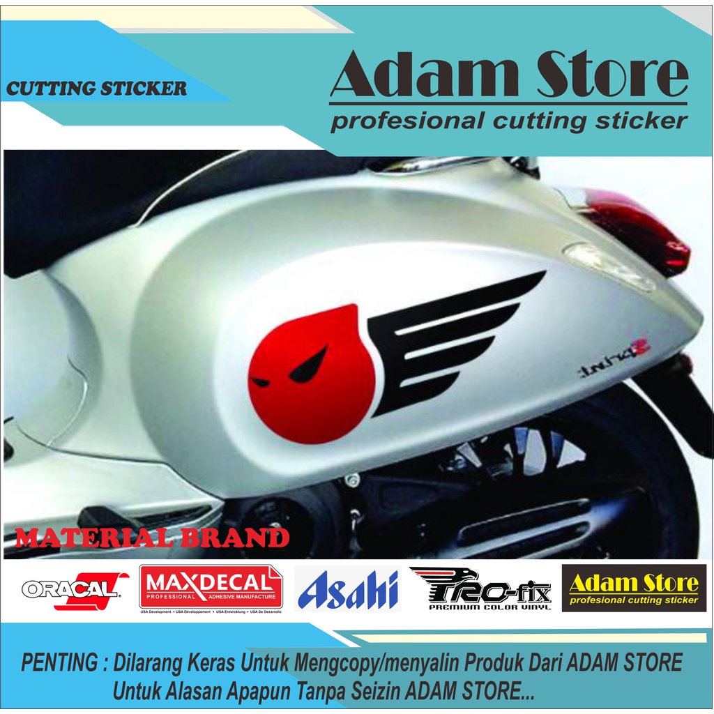 Vespa motorbike sticker model Marus facetory sticker motorbike vespa ...