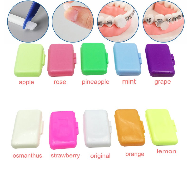 1 box Dental Orthodontics Wax Fruit Scent For Braces Bracket Gum ...