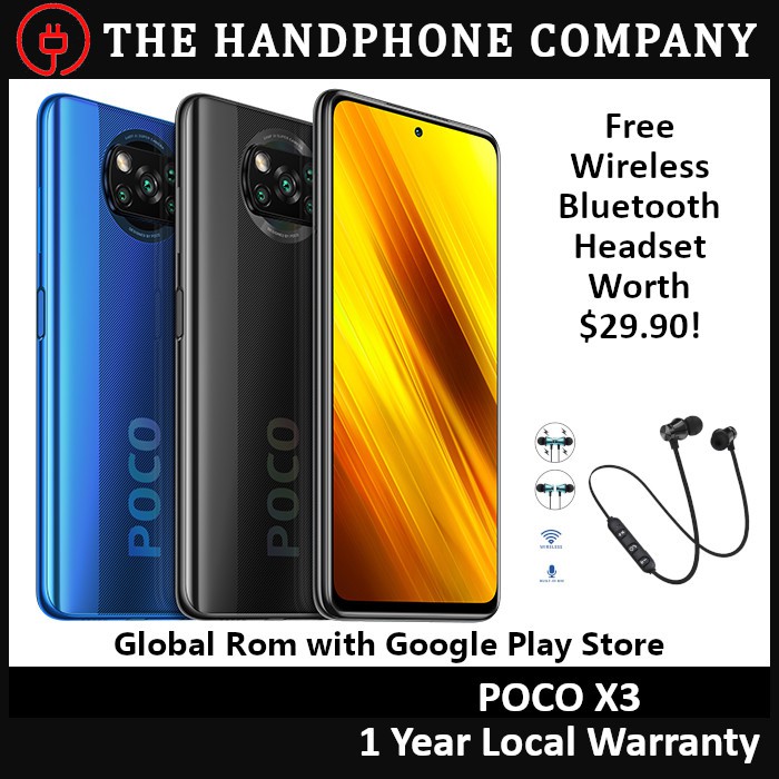Xiaomi POCO X3 NFC 64GB + 6GB RAM Global Version (1 Year Local Xiaomi ...