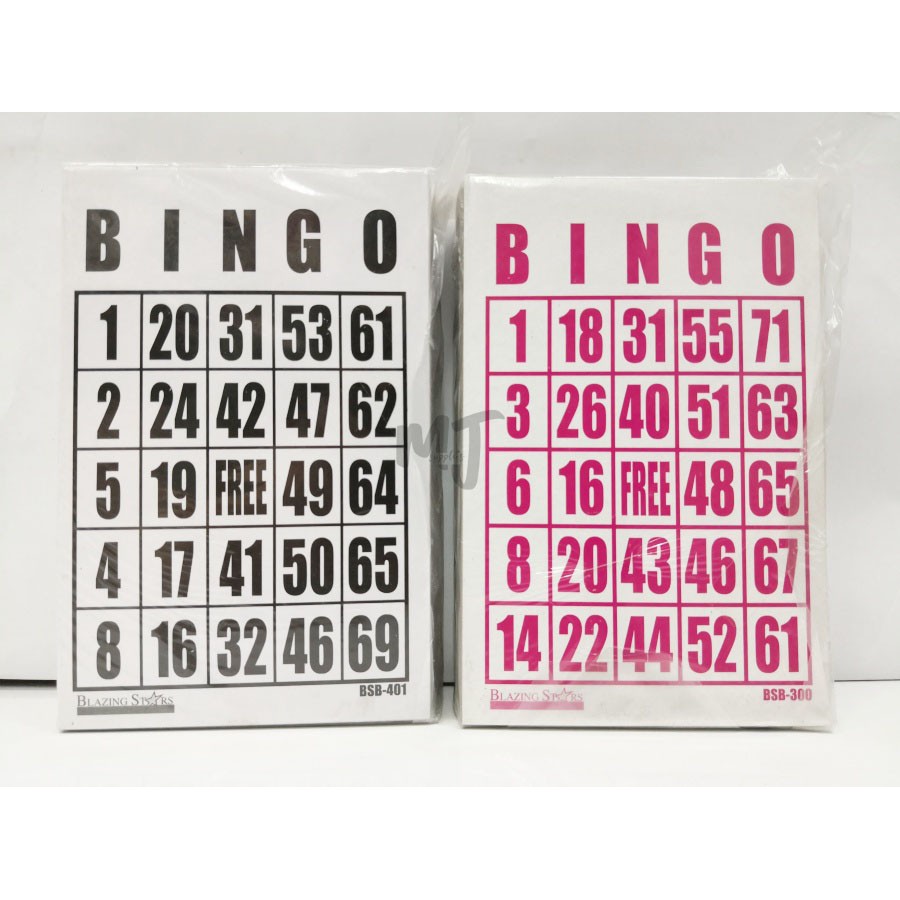 50 PCS - 100 PCS. Stars Bingo Cards | Shopee Singapore