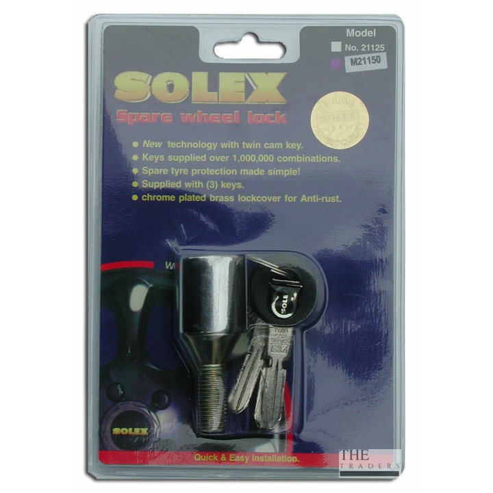 SOLEX F/M21150 SPARE WHEEL LOCK (FEMALE / MALE TYPE) | Shopee Singapore