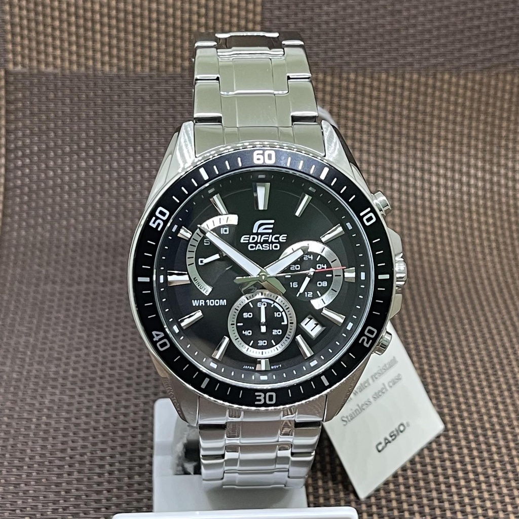 Casio Edifice EFR-552D-1A Standard Chronograph Stainless Steel Men's ...