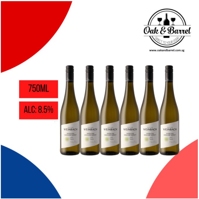 [Bundle of 6] Peter Weinbach Riesling Medium Sweet 750ml | Shopee Singapore