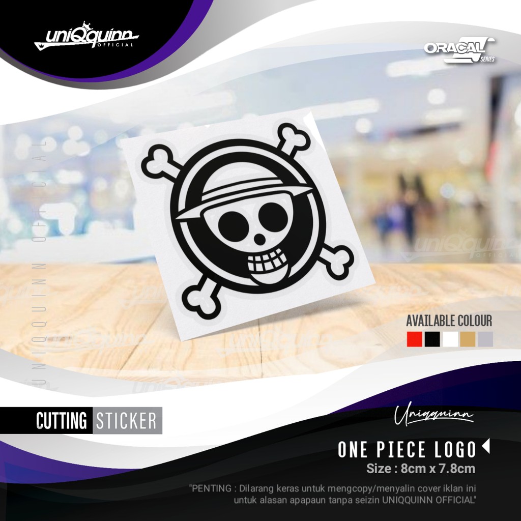 UQ Cutting One Piece Logo Sticker | One Piece stickers/ Variety ...