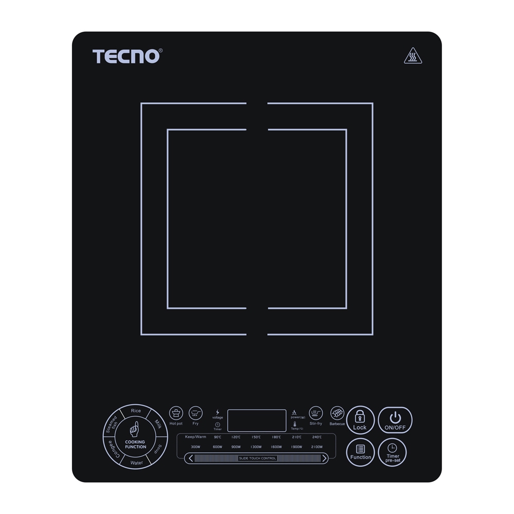 TECNO TIC-2100 2100W INDUCTION COOKER ULTRA SLIM PORTABLE ***1 YEAR ...