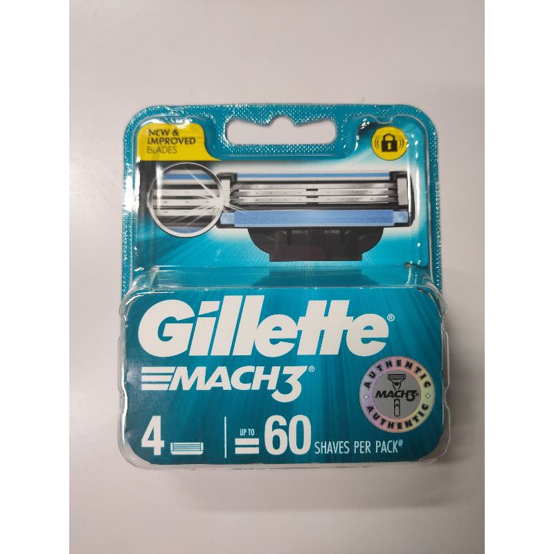 Mach 3 Razor Blades (4 Cartidges) | Shopee Singapore