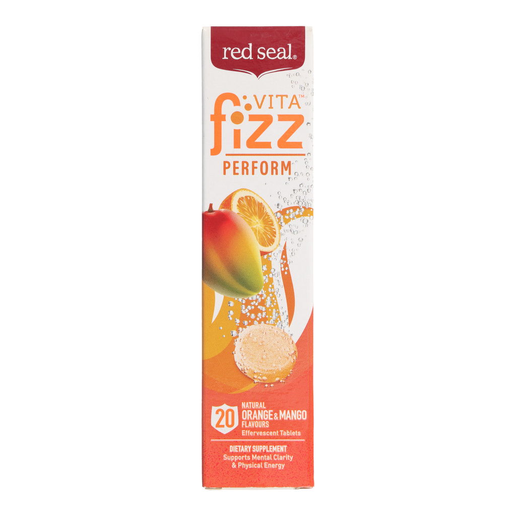 Red Seal VitaFizz Effervescent Tablets Perform Orange & Mango Vitamin B ...