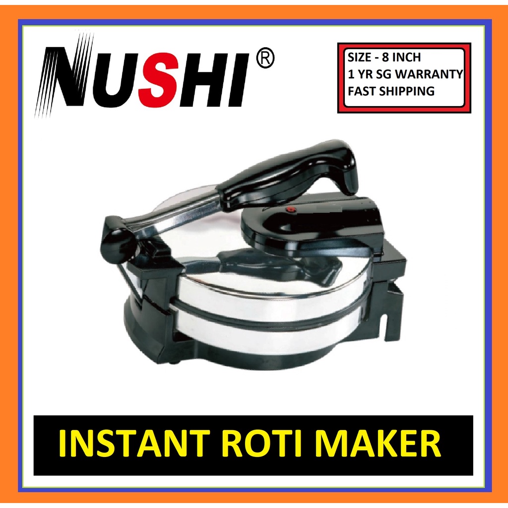 NUSHI INSTANT ROTI MAKER / CHAPATI MAKER / FLUFFY ROTI / NON - STICK ...
